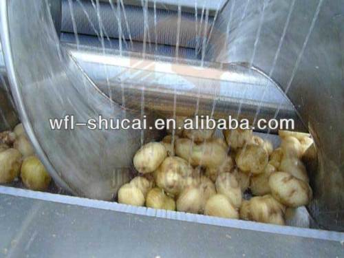 Potato Washer Machine/roller Brush Washer And Peeler, High Quality ...