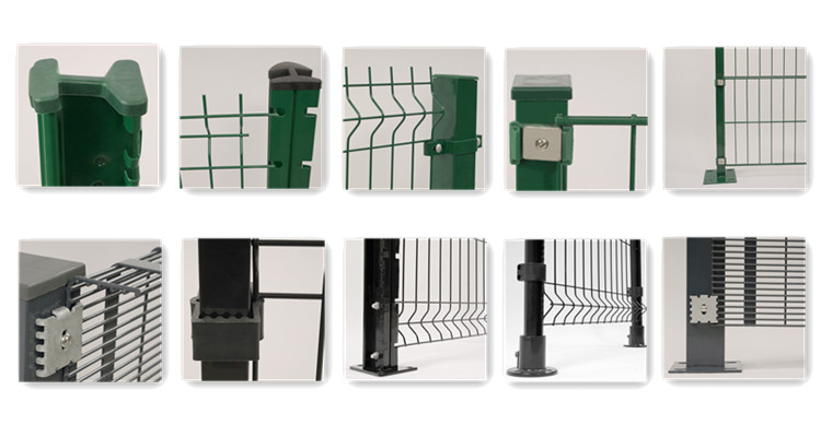 H Post Pvc Coated Welded Wire Mesh Fence, High Quality H Post Pvc ...