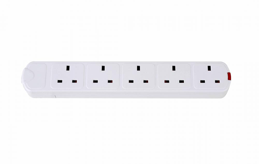 Five Way British Power Strip Without Switch, High Quality Five Way ...