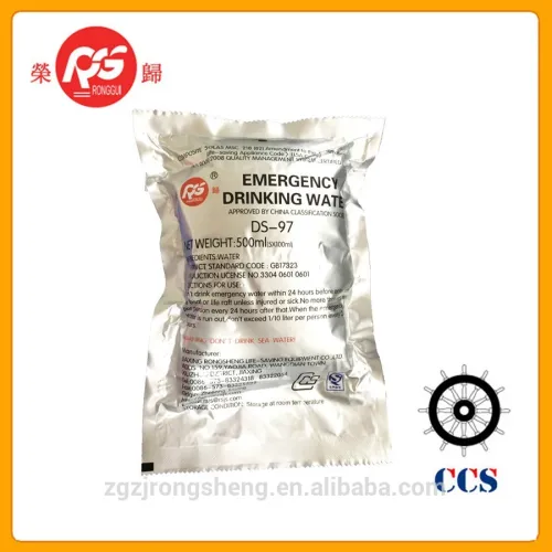 Liferaft And Lifeboat Emergency Drinking Water Rations For Person, High ...