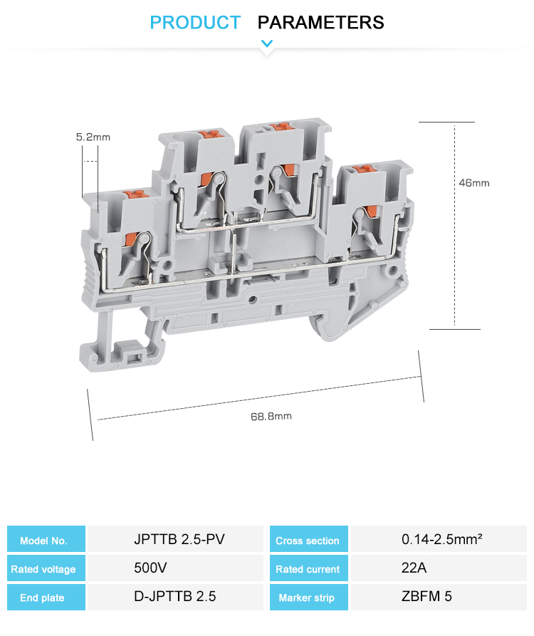 Double Level Terminal Block Interconnected China Manufacturers ...