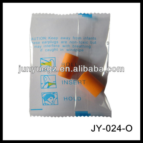 Cylinder Shaped Disposable Soft Pu Foam With Opp Bag Package Ear Plugs ...