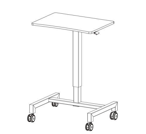Pneumatic Adjustable Height Desk, High Quality Pneumatic Adjustable ...