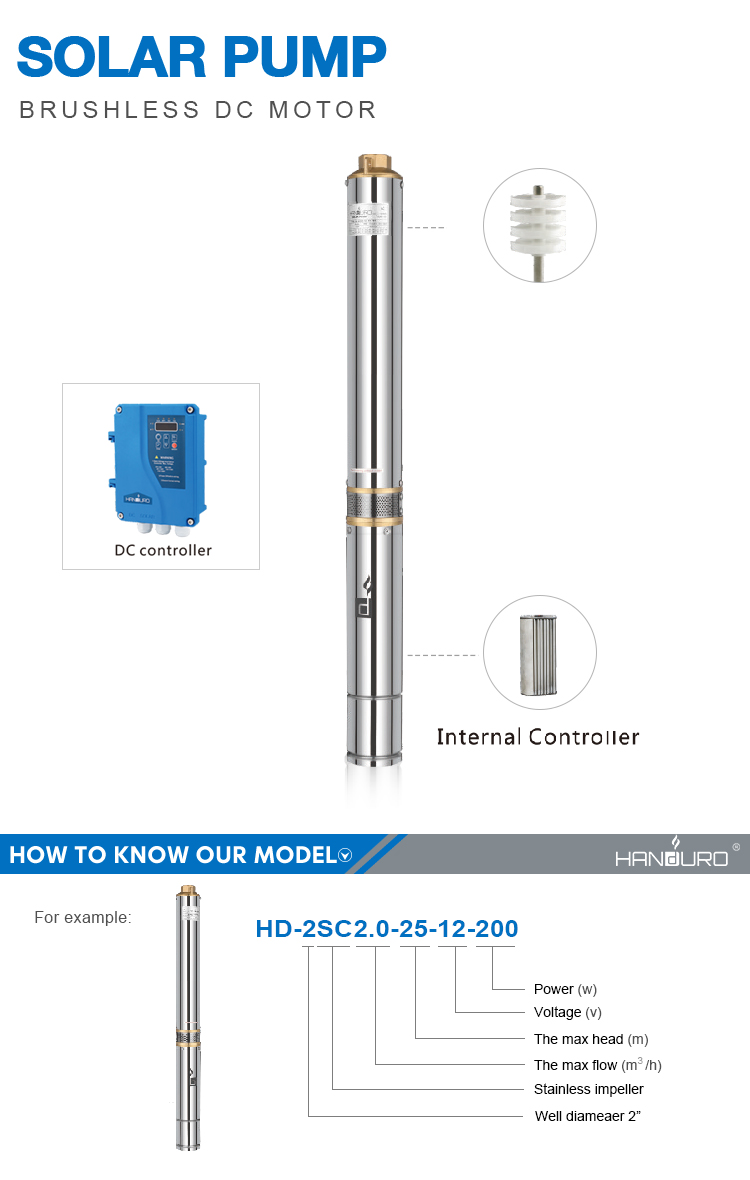 Handuro 12v 200w Dc Solar Water Pump For Agriculture, High Quality ...