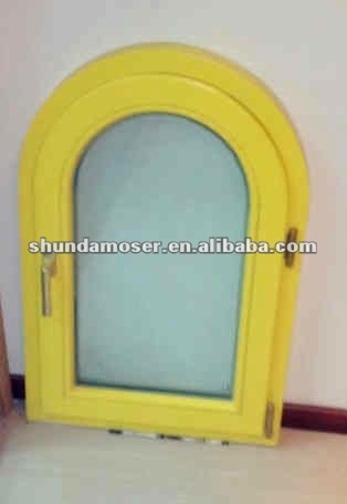 German Style Outward Opening Wooden Window Arch Top Windows, High ...
