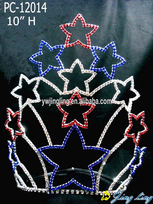 Patriotic Crown,4th Of July Crowns,Star Crown And Tiara