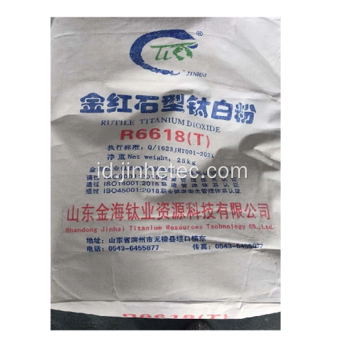 Cina TiO2 6618T R5566 JHR216 Jinhai R6618 Titanium dioksida Produsen