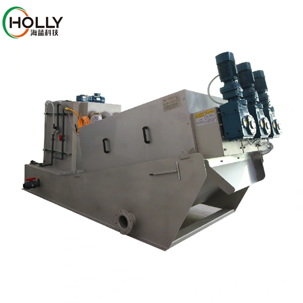 Offer Dehydrator Screw Press Sludge Dewatering Machine From China