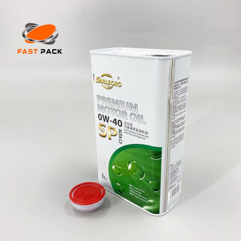 캡이있는 1 리터 스퀘어 엔진 오일 캔, Bossgoo.com의 고품질 캡이있는 1 리터 스퀘어 엔진 오일 캔