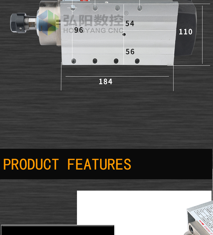High-speed 2.2kw Air Cooled Spindle Motor For Cnc Routers - Hot Sale ...