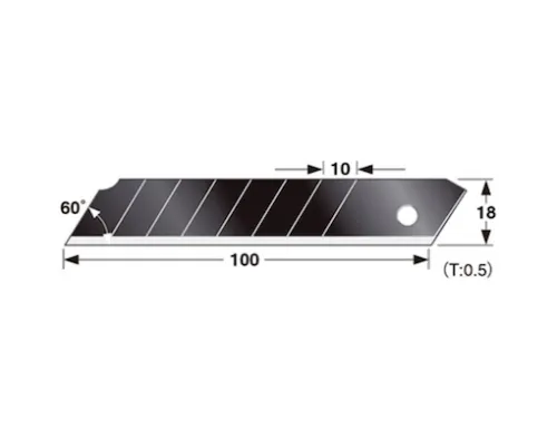 30 Degree 9mm Black Cutter Knife Blade, High Quality 30 Degree 9mm ...