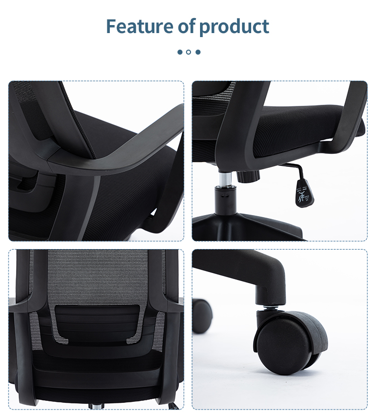 Customizable Ergonomic Office Chair With Adaptive Backrest, High ...