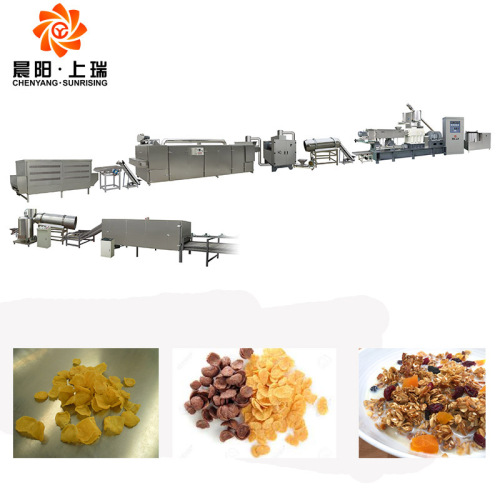 Breakfast Cereal Processing Line Corn Flakes Machine Line, High Quality Breakfast Cereal ...