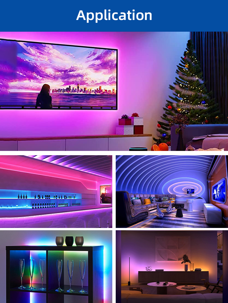 Rgb Cob Led Strip Light - 720 Leds Per Meter, Ip67 Waterproof Dream ...