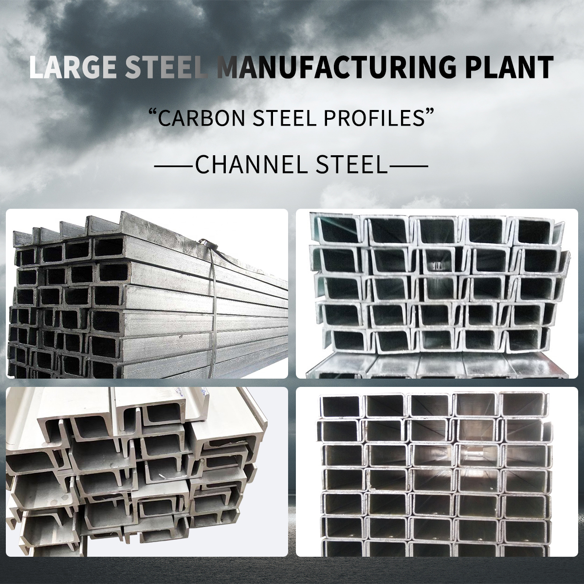 Galvanized C Purlin C Channel Steel 100x50x20, High Quality Galvanized ...