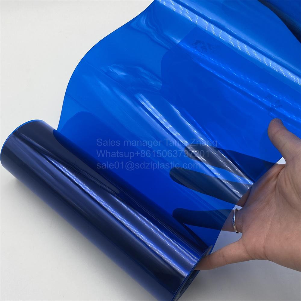 Blue Translucent Pvc Sheet Pharmaceutical Film, High Quality Blue ...