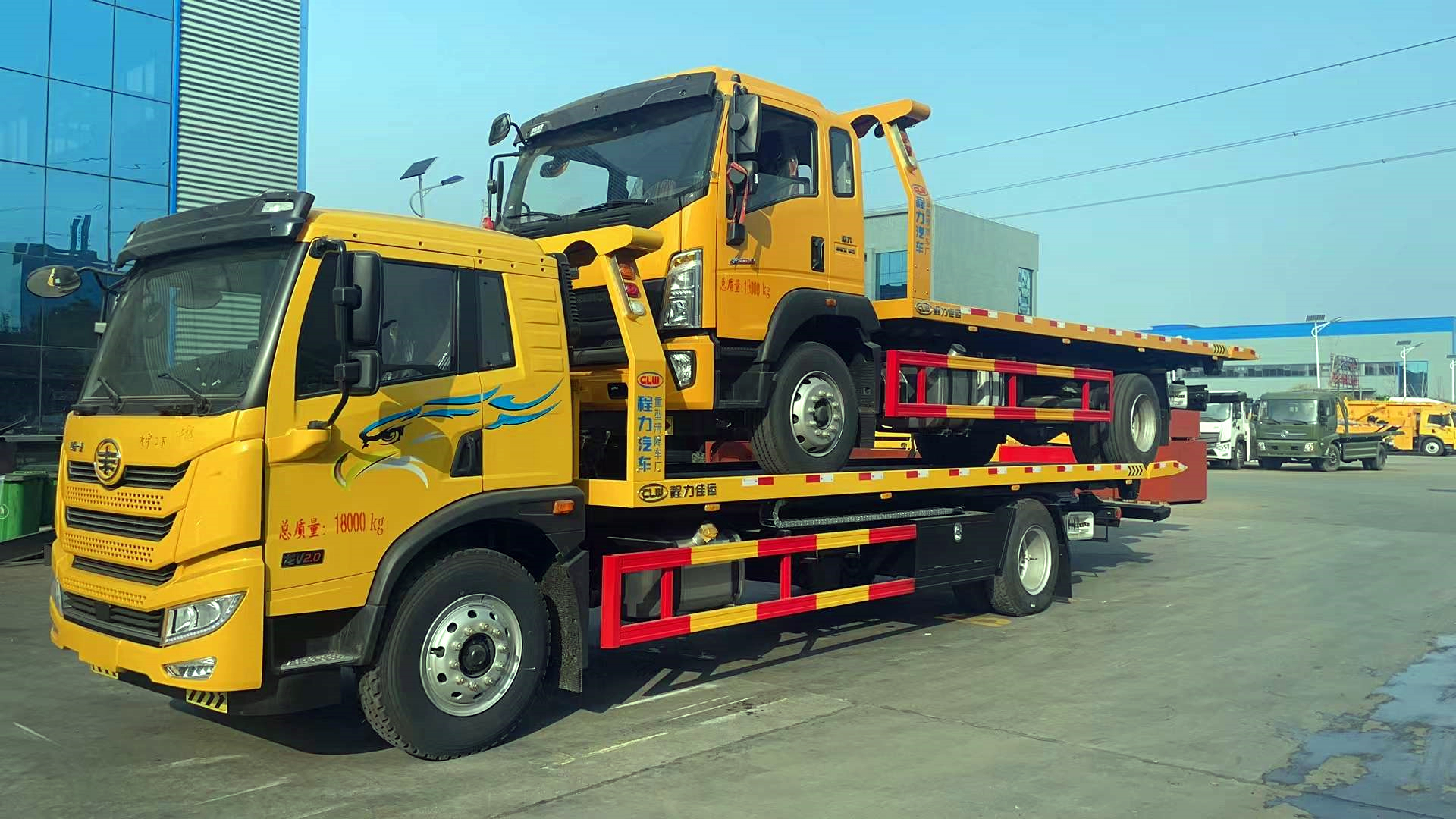 10 Ton Rollback Tilt Tray Flat Bed Platform Faw Jiefang Car Vehicle ...