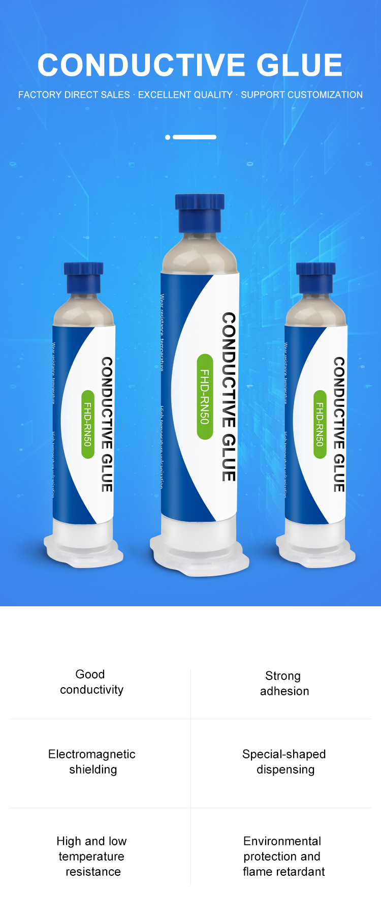 2022 Conductive Silver Adhesive Emi Shielding Ag/ni Silver Conductive ...