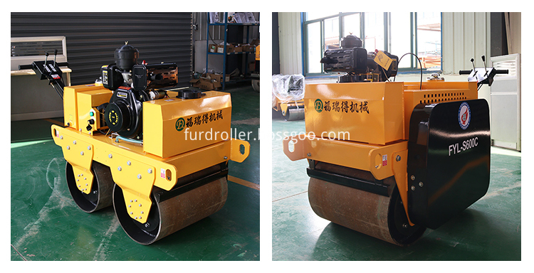 550kg Hand Operated Mini Road Roller Compactor (fyl-s600c), High ...