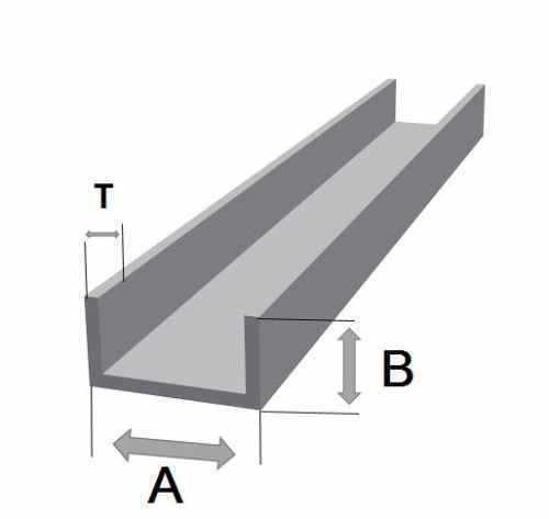 Channel Profil Aluminium U Berbagai Ukuran, kualitas tinggi Channel ...