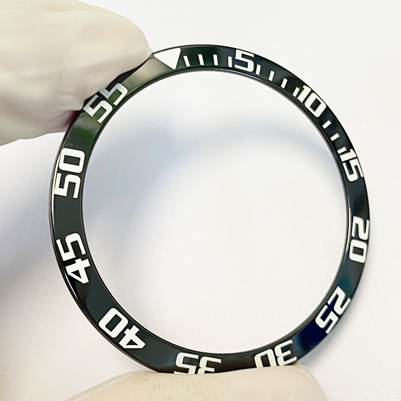 38mm Lume Black Ceramic Bezel Insert, High Quality 38mm Lume Black ...