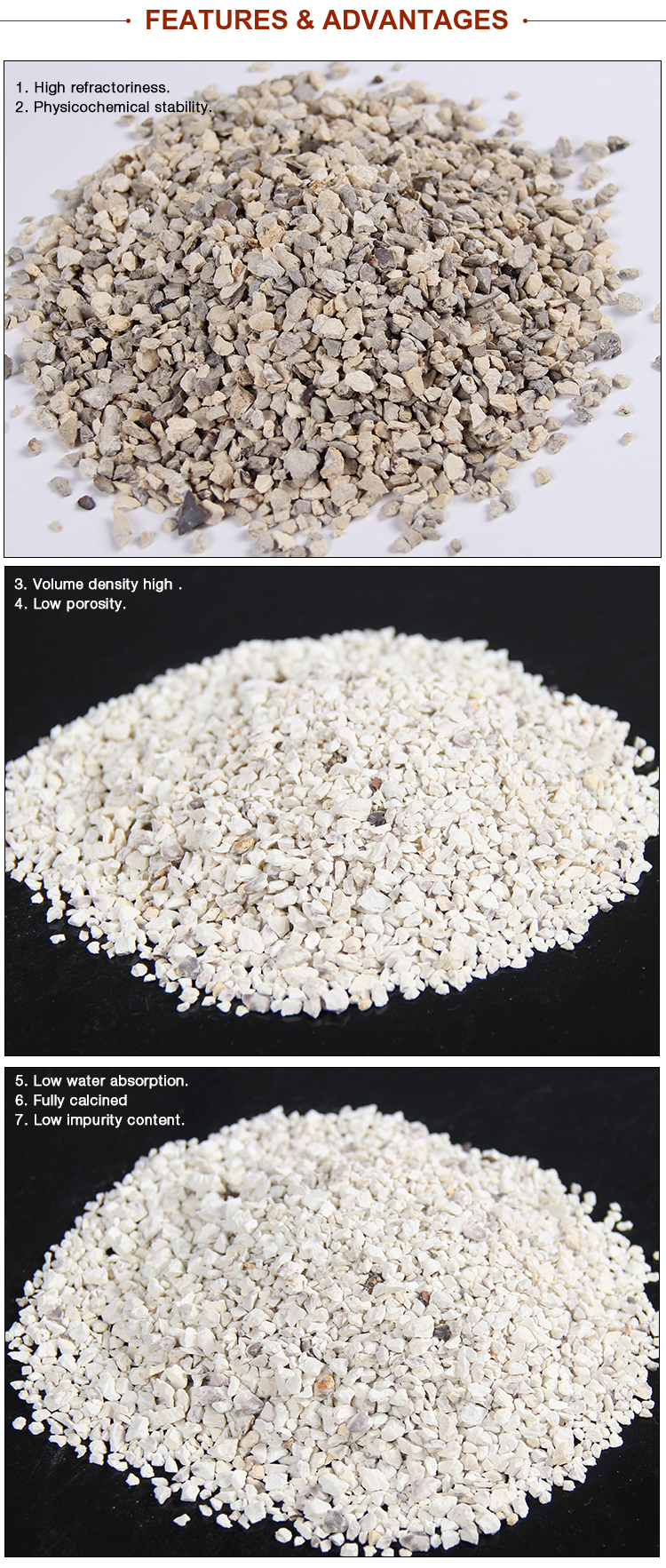 Chamotte And Calcined Flint Clay Refractory Raw Materials, High Quality ...