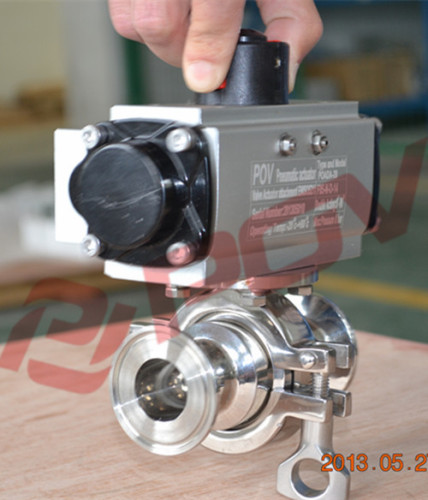 Anti-explosion Clamp Sanitary Pneumatic Ball Valve Dn25, High Quality ...