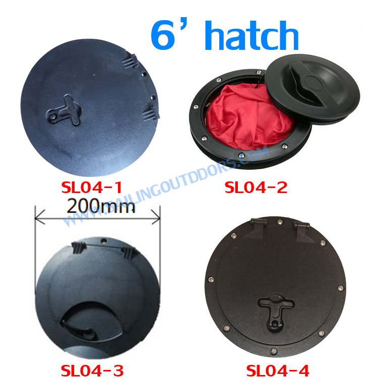 8 Inch Deck Kayak Hatch Covers With Waterproof Red Bags For Marine Boat ...