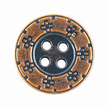 Alloy Button, Available In Size Of 16 To 50l, Made Of Iron Or Copper ...