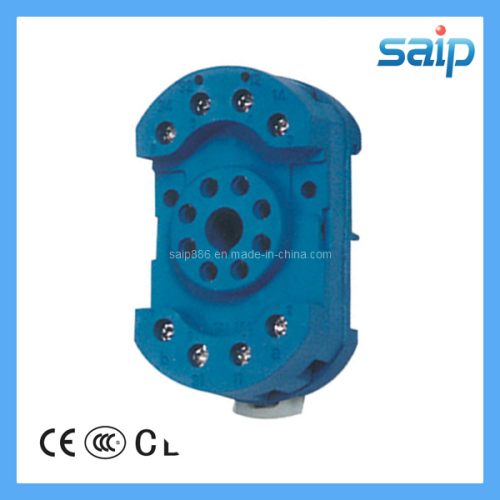 11 Pin Round Type 3p Relay Socket (type90.22), High Quality 11 Pin ...
