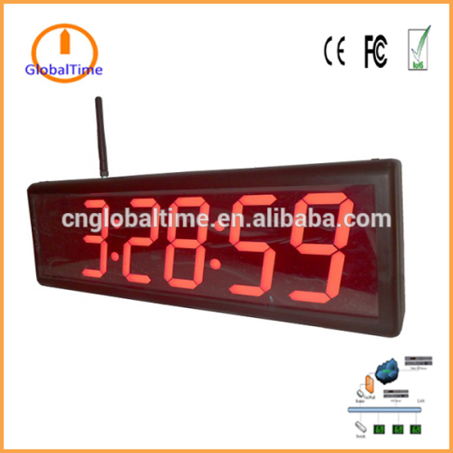 6-digit Digital 7-segment Red Wireless Led Wall Clock, High Quality 6-digit Digital 7-segment ...