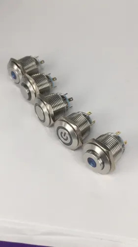 Metal Dot Led Light Push Button Switch, High Quality Metal Dot Led ...