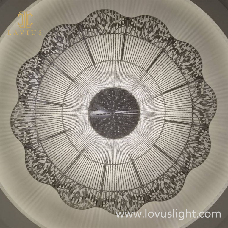Large-scale Shopping Mall Conference Hall Popular Chandeliers Ceiling ...