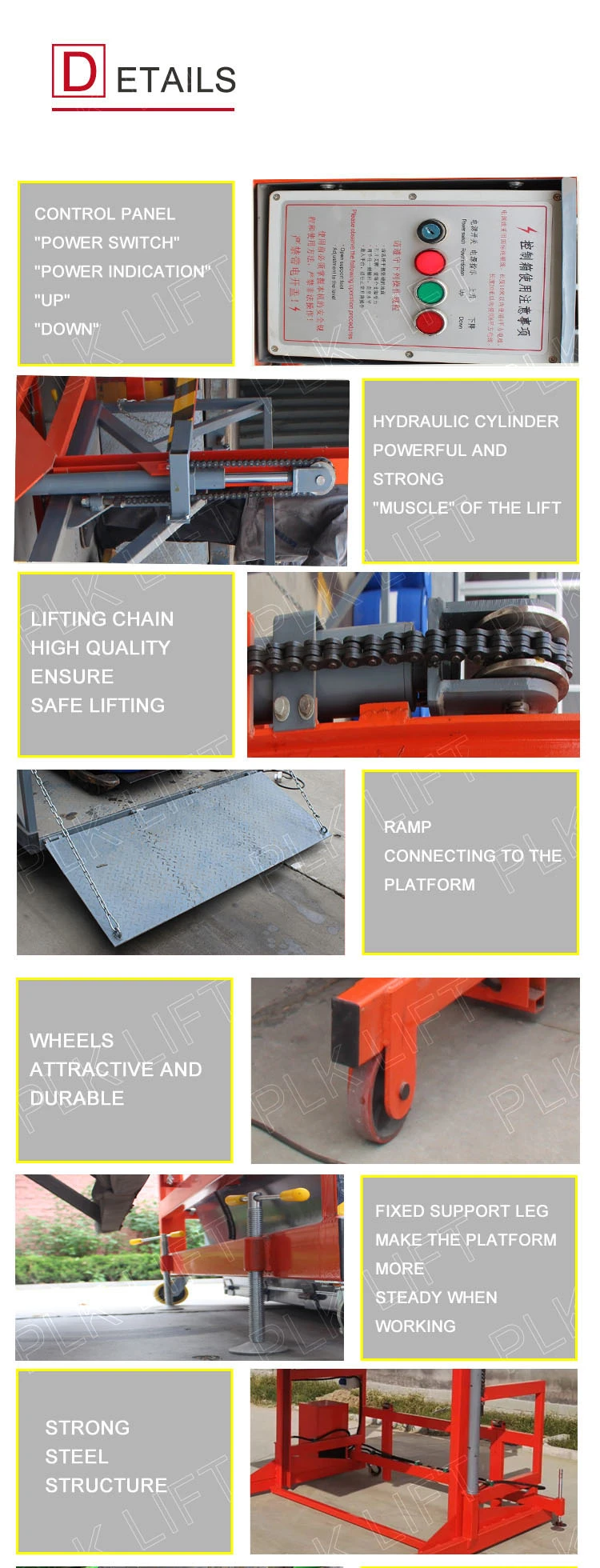 Hydraulic Power Pack Loading Dock Leveler Automatic Mobile Dock Ramp ...