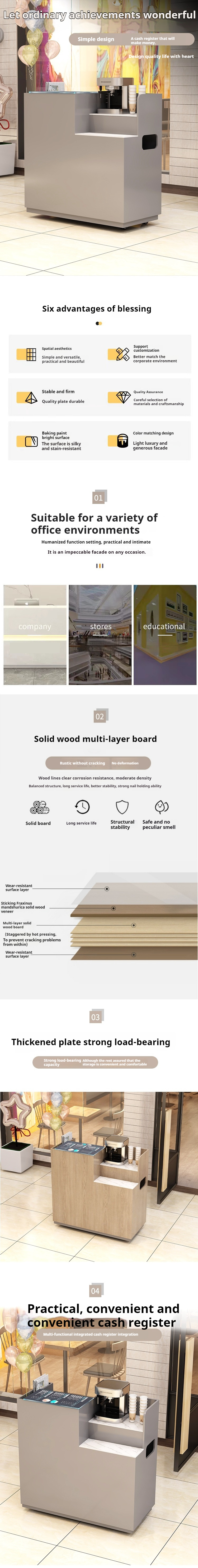 Mini Front Desk Reception Counter For Small Shop And Bar, High Quality ...