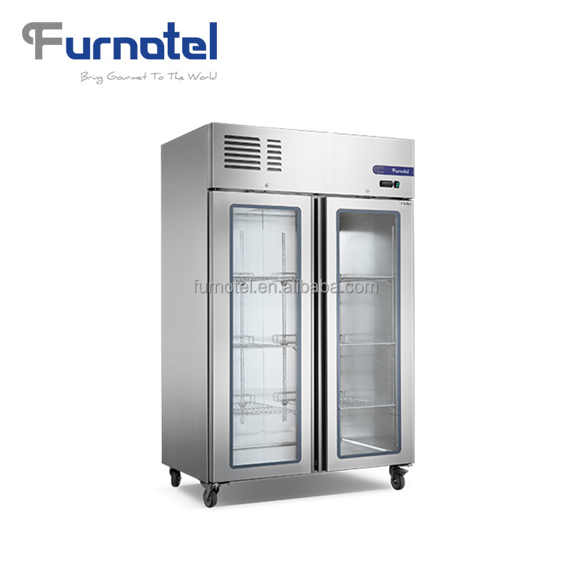 935 Litre Glass Door Upright Refrigerator Freezer For High Ambient ...