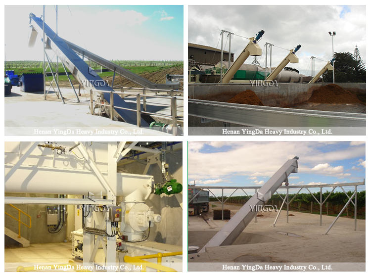 Automated Screw Conveyor System With Hopper For Slurry Clay ...