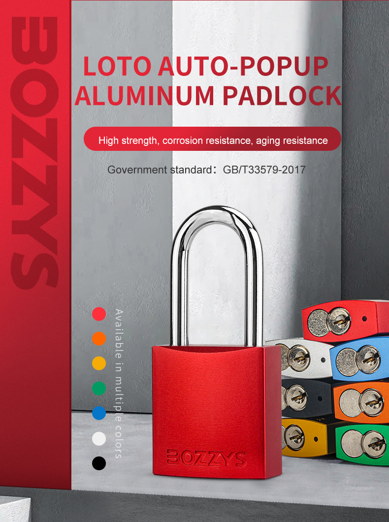 Oem Anodized Aluminium Universal Lockout Padlock With Master Key, High ...