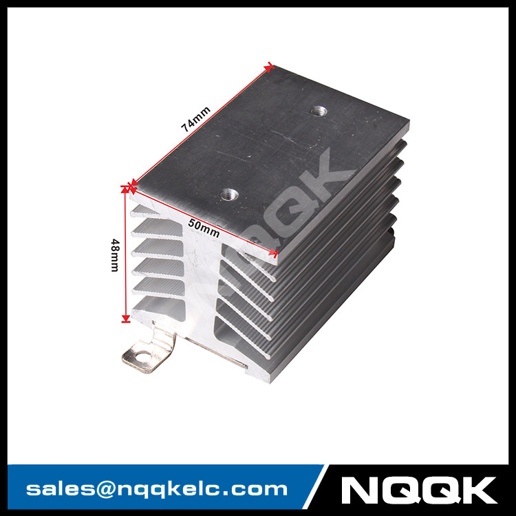 D-74 Ssr Aluminium Heatsink With Din Rail Mount, High Quality D-74 Ssr ...