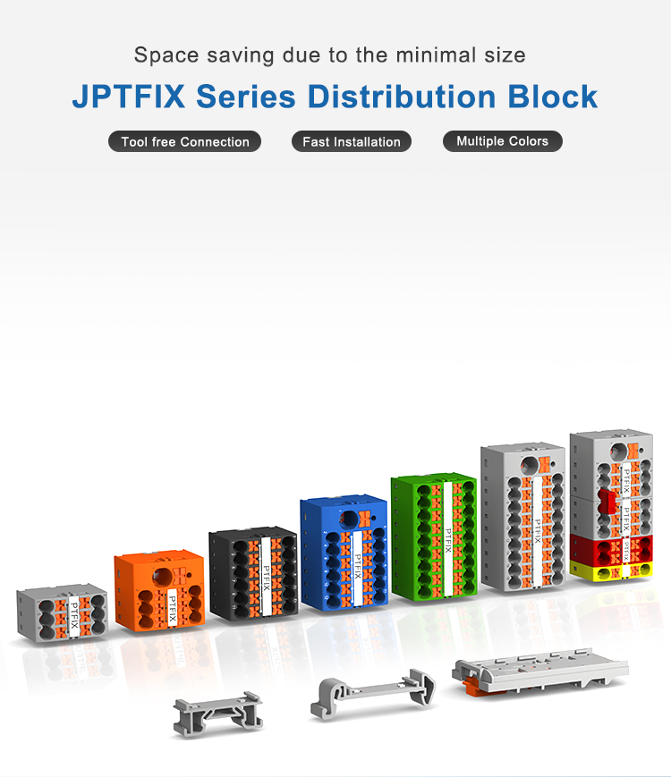 Distribution Block Push in Connection 6 way 0.14-4mm² China ...