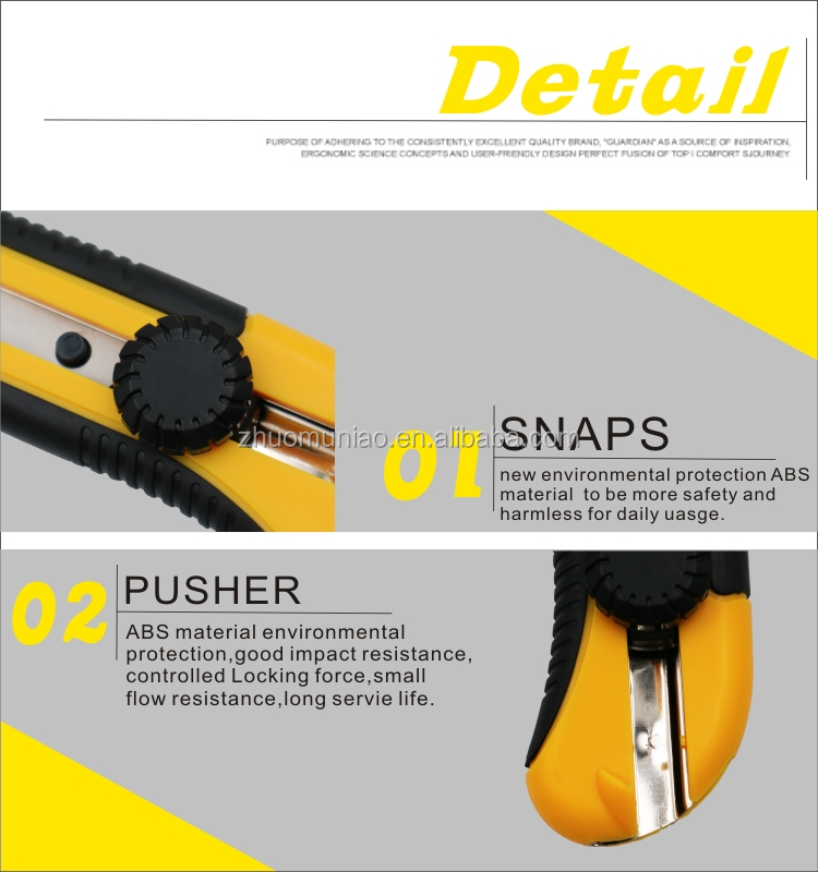 25mm Blade Big Utility Cutter Knife With Screw Pusher, High Quality ...