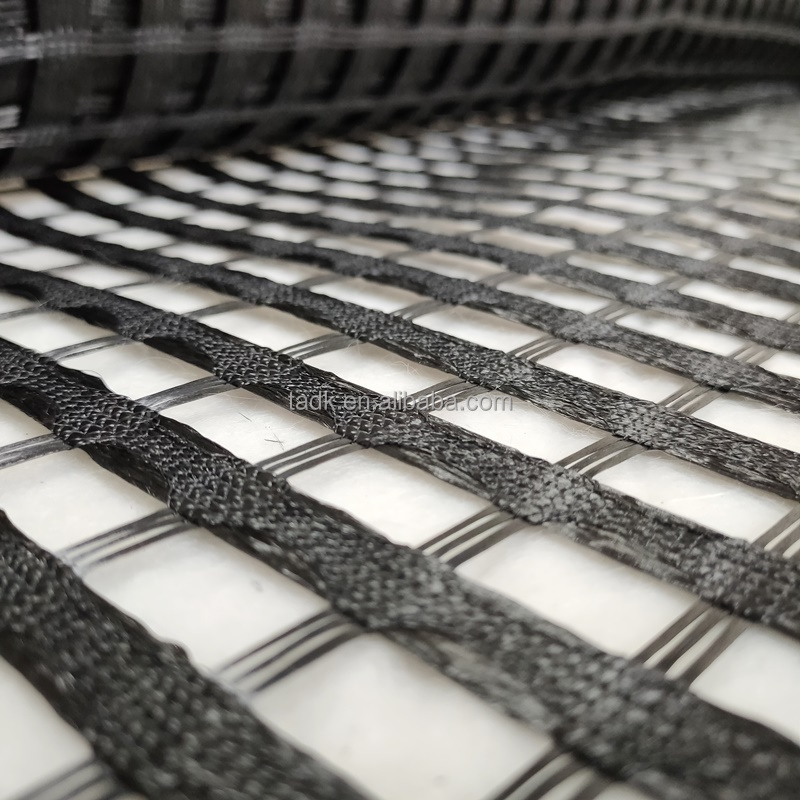 Biaxial Fiberglass Geogrid With Pvc Coating - 100kn Embankment ...