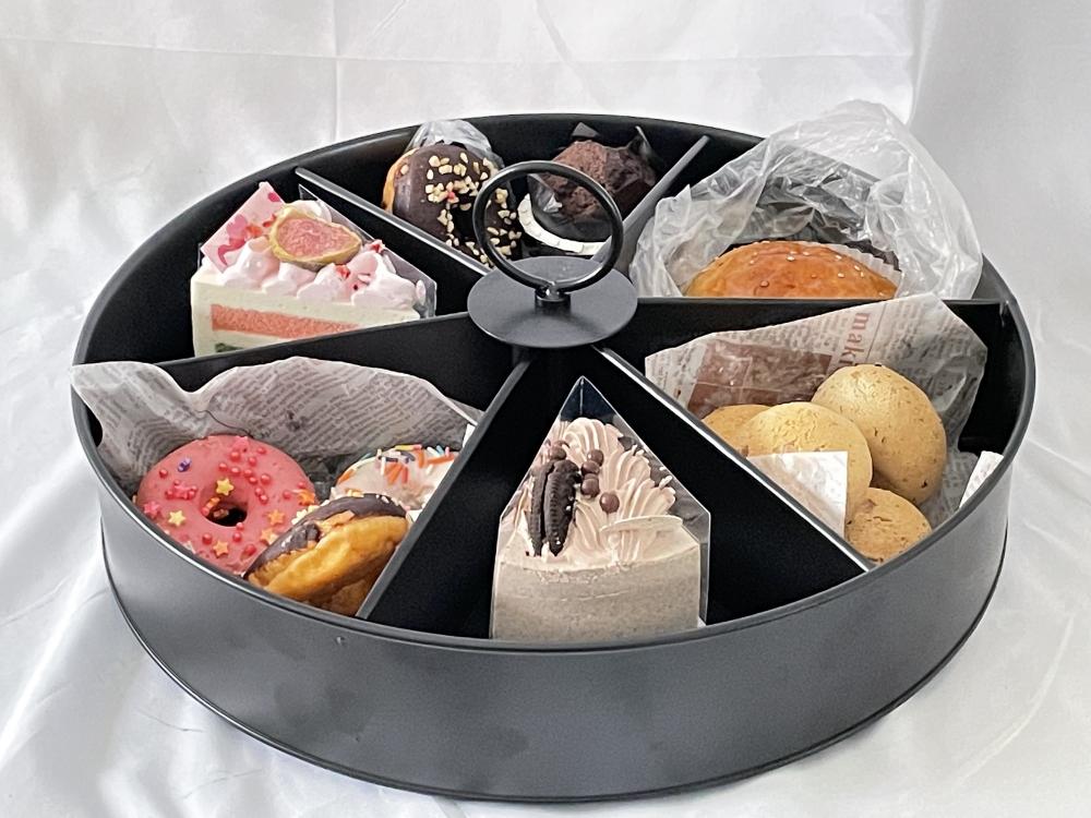 6-compartment Galvanized Metal Turntable, High Quality 6-compartment ...