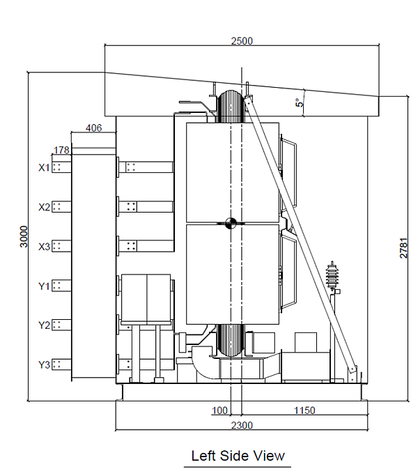 2840KVA 12.47/0.6KV dry type traction rectifier transformer China Manufacturer