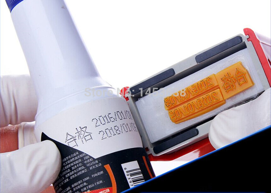 Expiration Number Printer Production Date Code Coding Tools Manual Lot Mark Printing Machine Oil ...