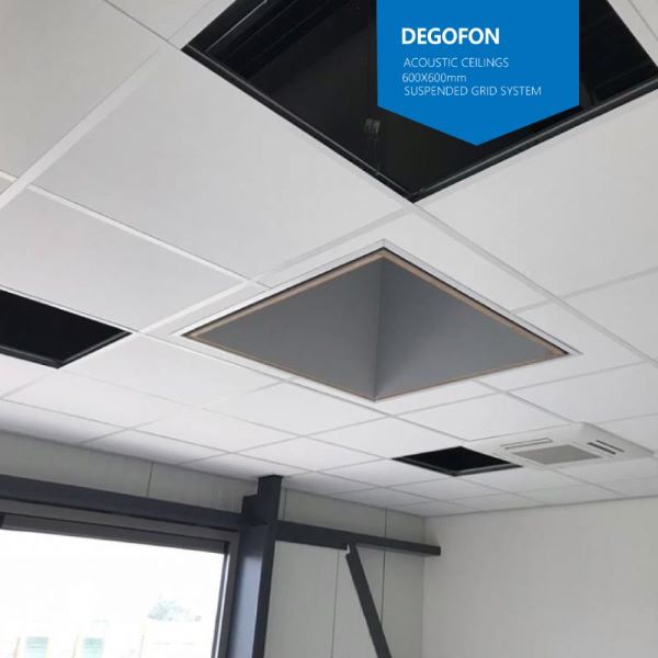 Quality Smooth Black Surface Rock Wool Ceiling for Sale