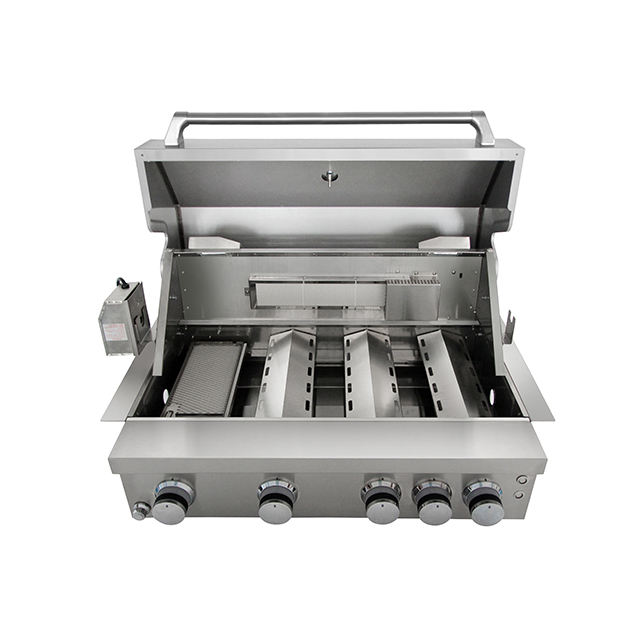 Outdoor Stainless Steel 4 Burner Built-in Gas Bbq Grill, High Quality ...