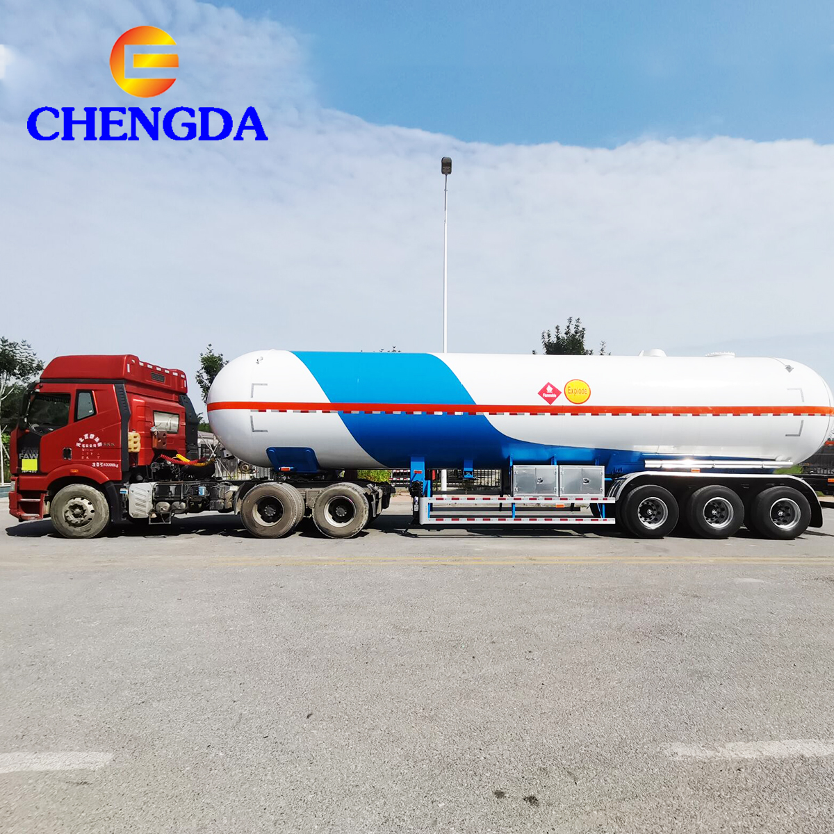 รถพ่วง Tanker Lpg 2 เพลา คุณภาพสูง รถพ่วง Tanker Lpg 2 เพลา บน bossgoo.com