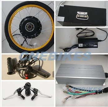 120kph! 5kw Super Power Hub Motor Ebike Kits With Golden Colour Rim ...