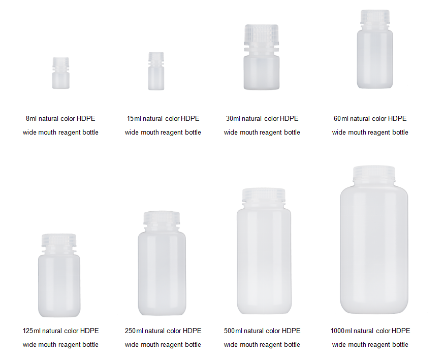 Natural Color Hdpe Reagent Bottle, Wide Mouth Bottle, High Quality ...